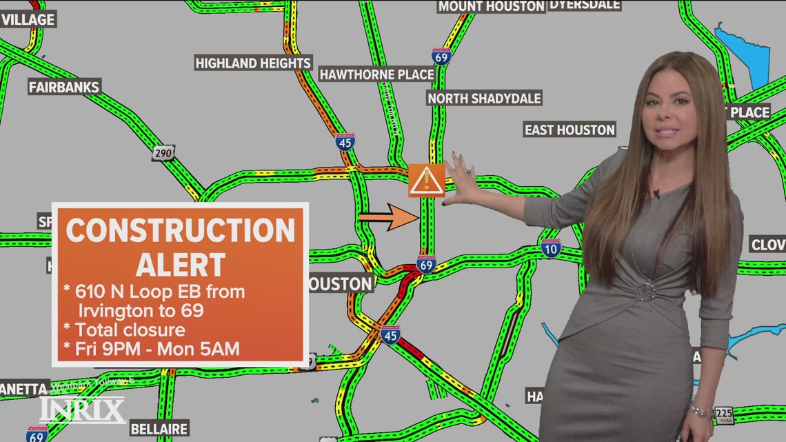 Houston traffic: North Loop weekend closure at Eastex | khou.com