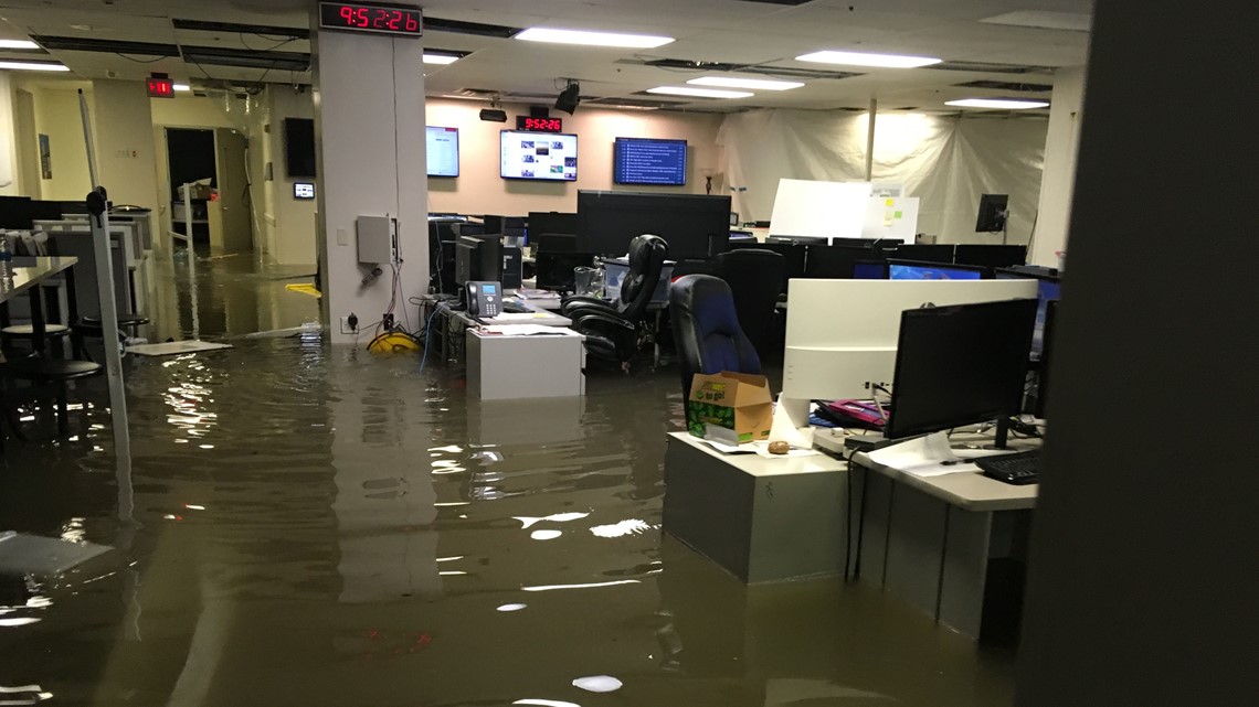 Photos: KHOU 11 studios flood during Harvey | khou.com