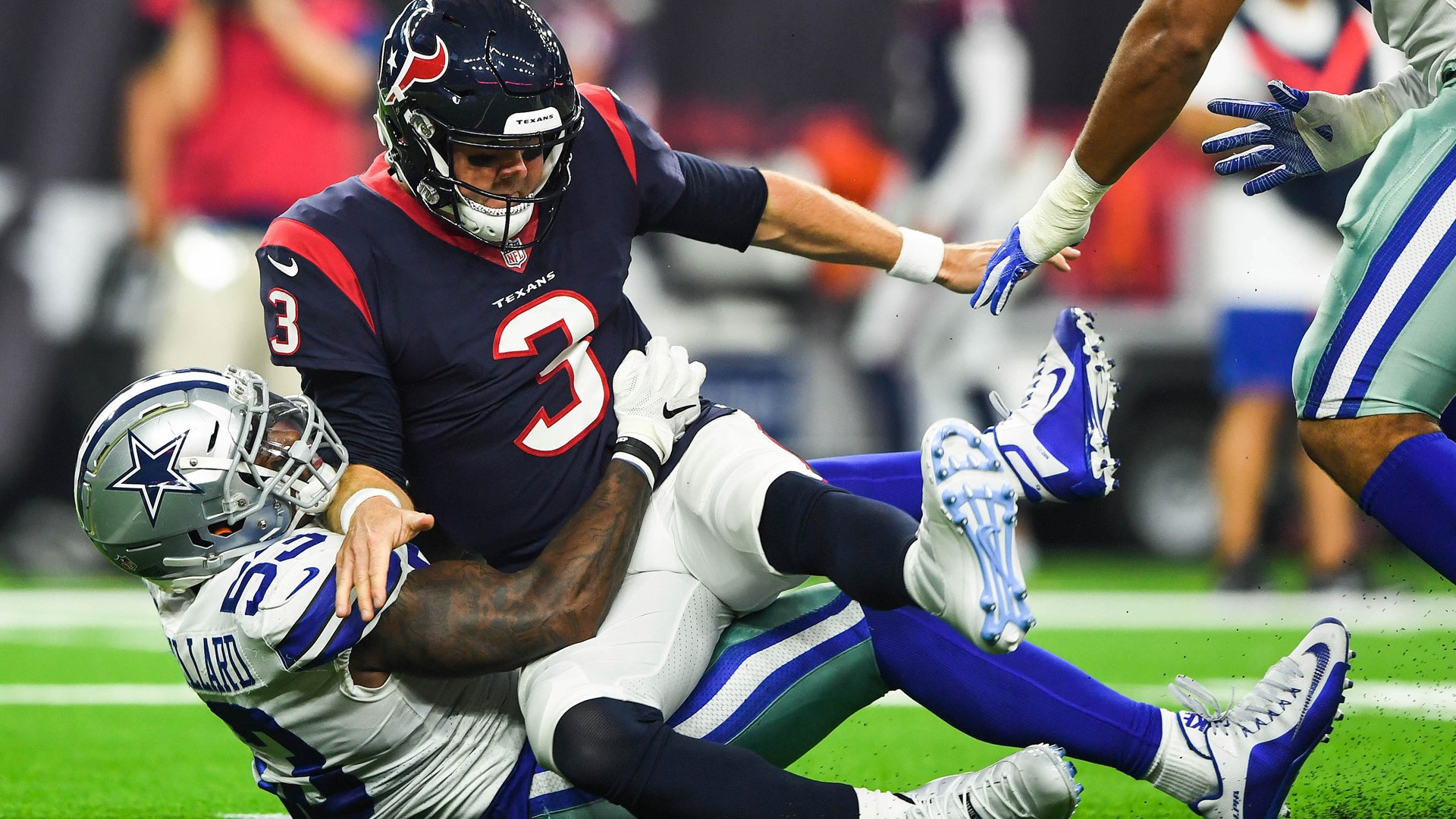 Backup quarterbacks sloppy as Texans beat Cowboys 14-6 | khou.com
