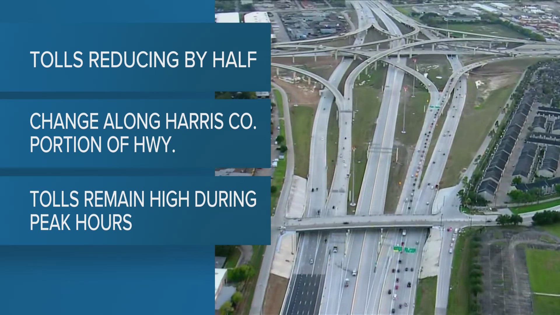 Tolls cut in half for portion of Highway 288 in Houston | khou.com