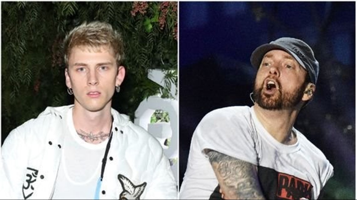 Machine Gun Kelly fires back at Eminem's 'Kamikaze' song in new diss ...