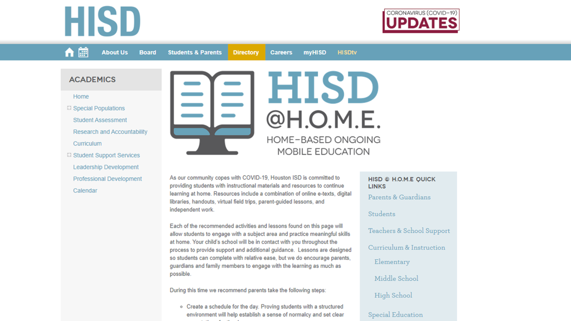 Houston ISD ready to launch at-home learning program | khou.com