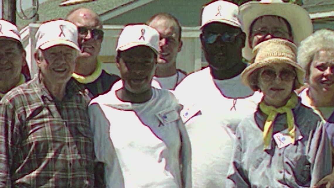 Jimmy Carter in Houston: Former president built homes with habitat for ...