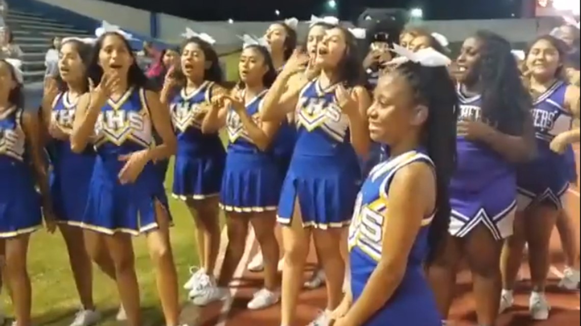 Milby fans learn sign language to wish cheerleader happy birthday ...