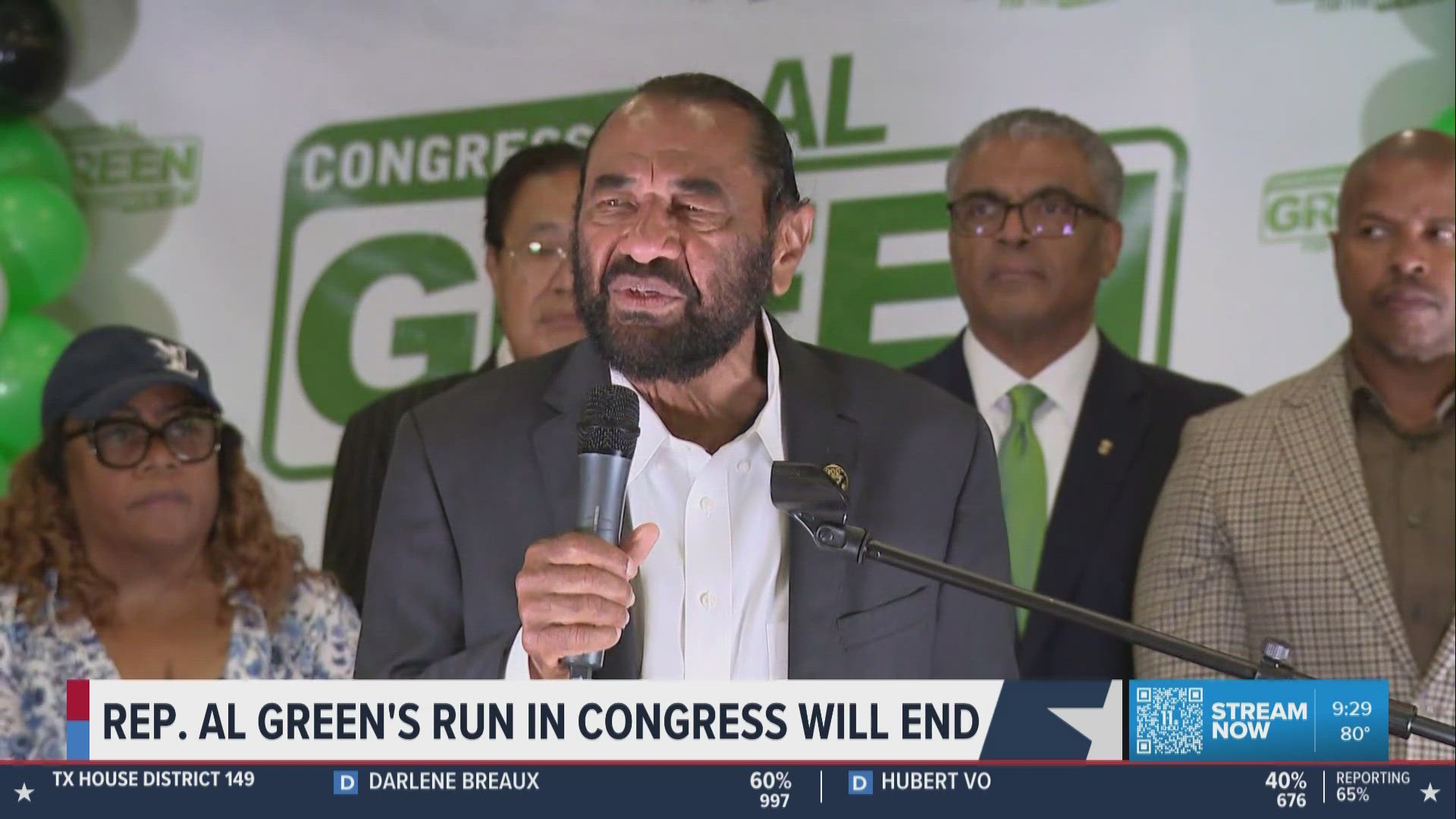 Rep. Al Green speaks after losing race that ends decades-long run in ...