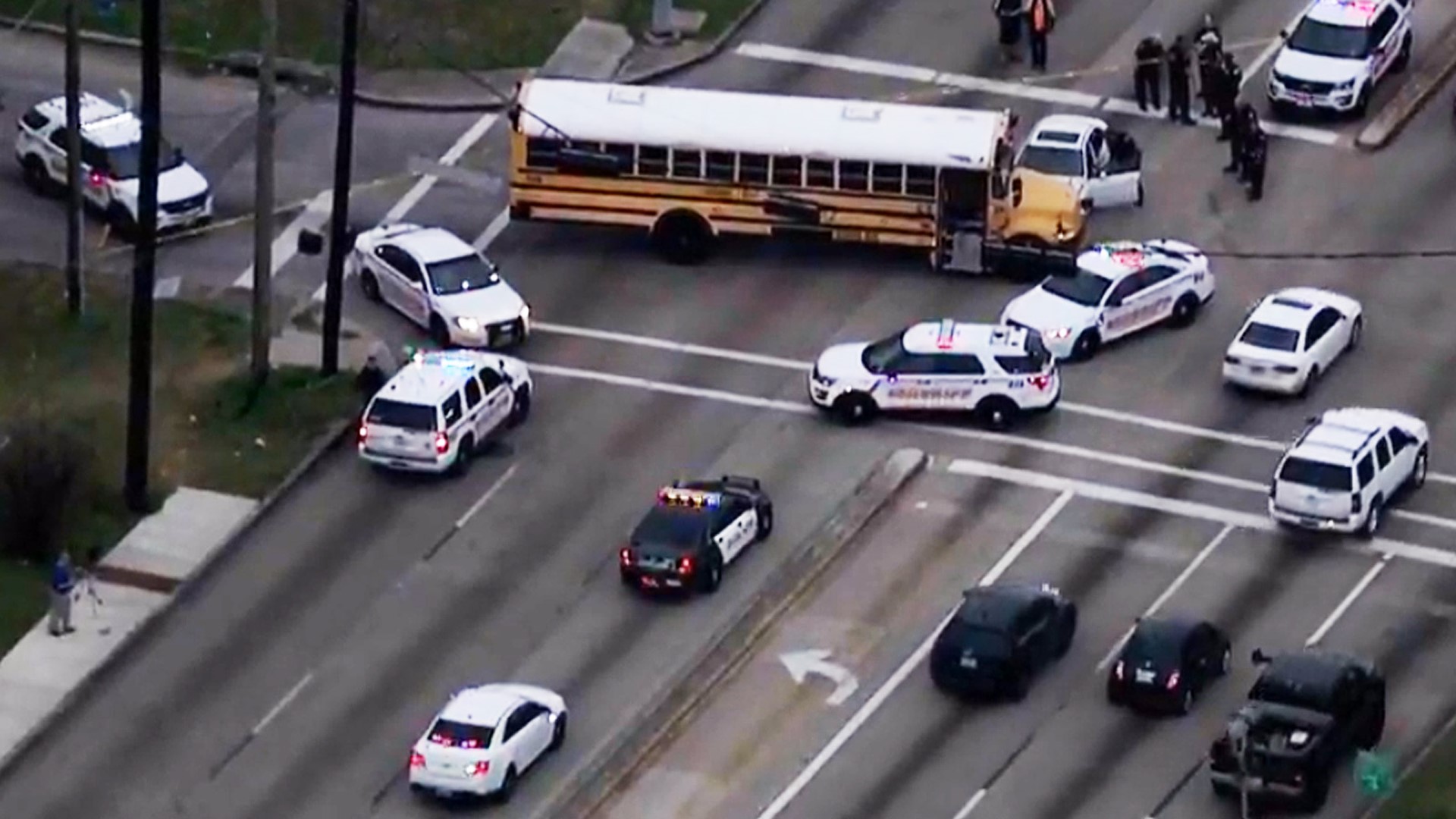 Shot driver crashes into Spring ISD school bus | khou.com