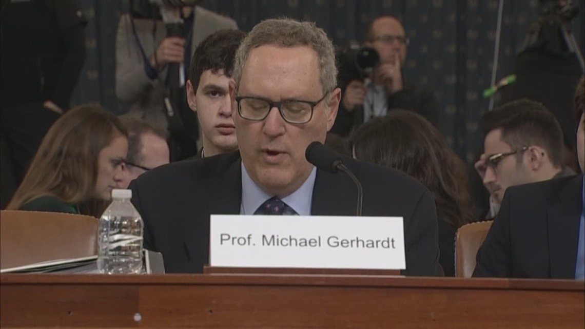 Prof. Michael Gerhardt at impeachment hearing: If Congress does not ...