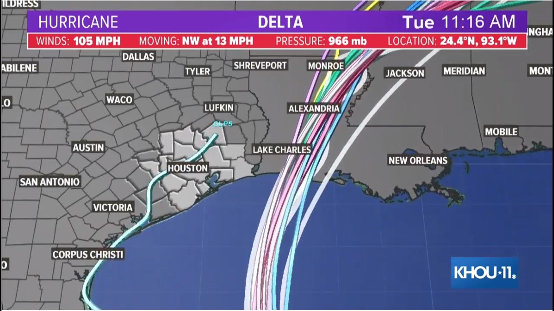Hurricane Delta track update: Louisiana landfall expected Friday | khou.com
