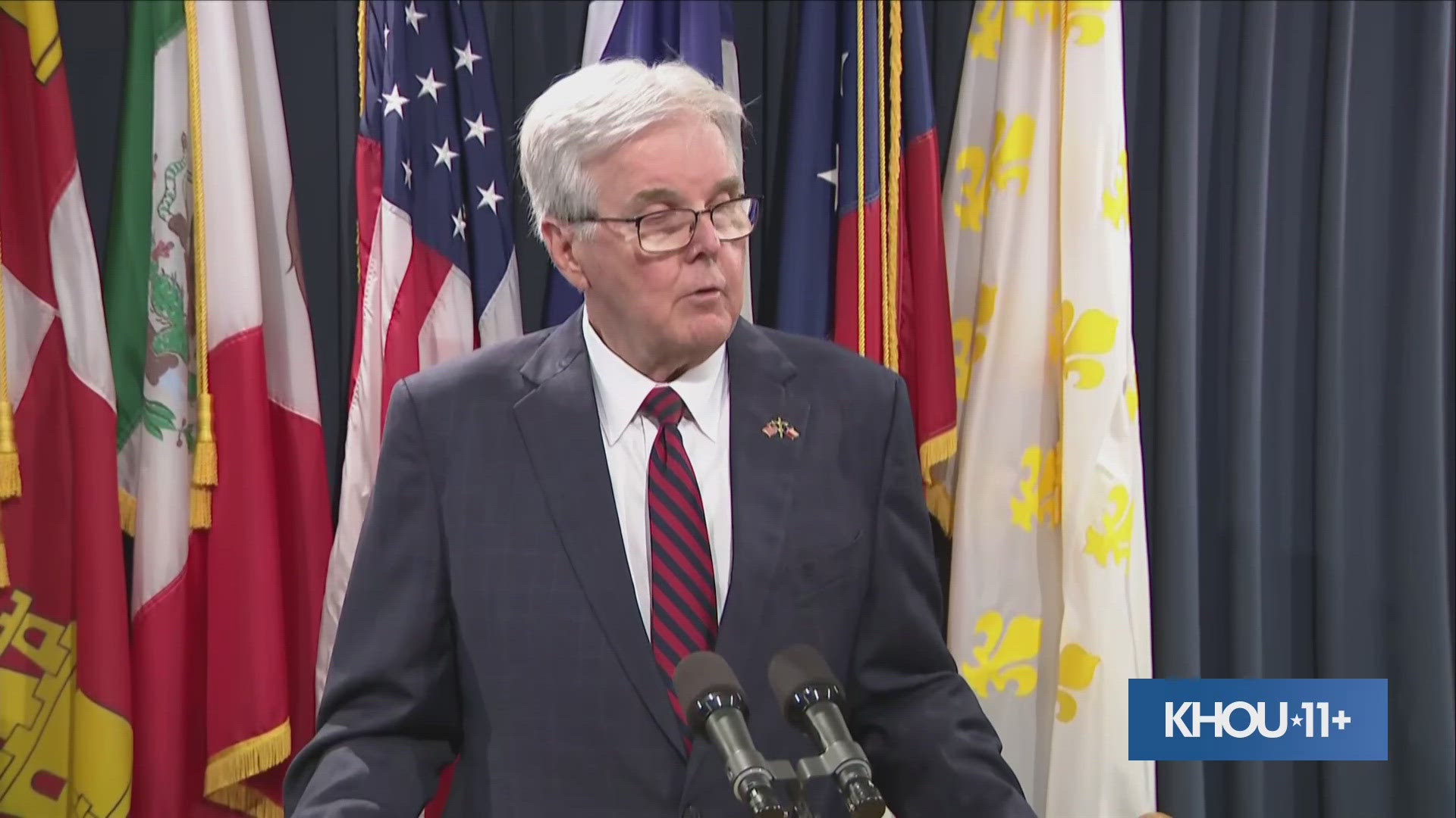 Lt. Gov. Dan Patrick addresses veto of THC ban law | khou.com