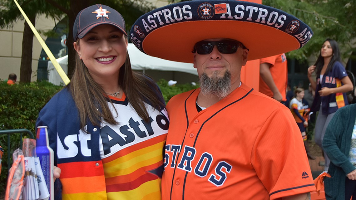 PHOTOS: Astros fans have their game faces on before Game 5 | khou.com
