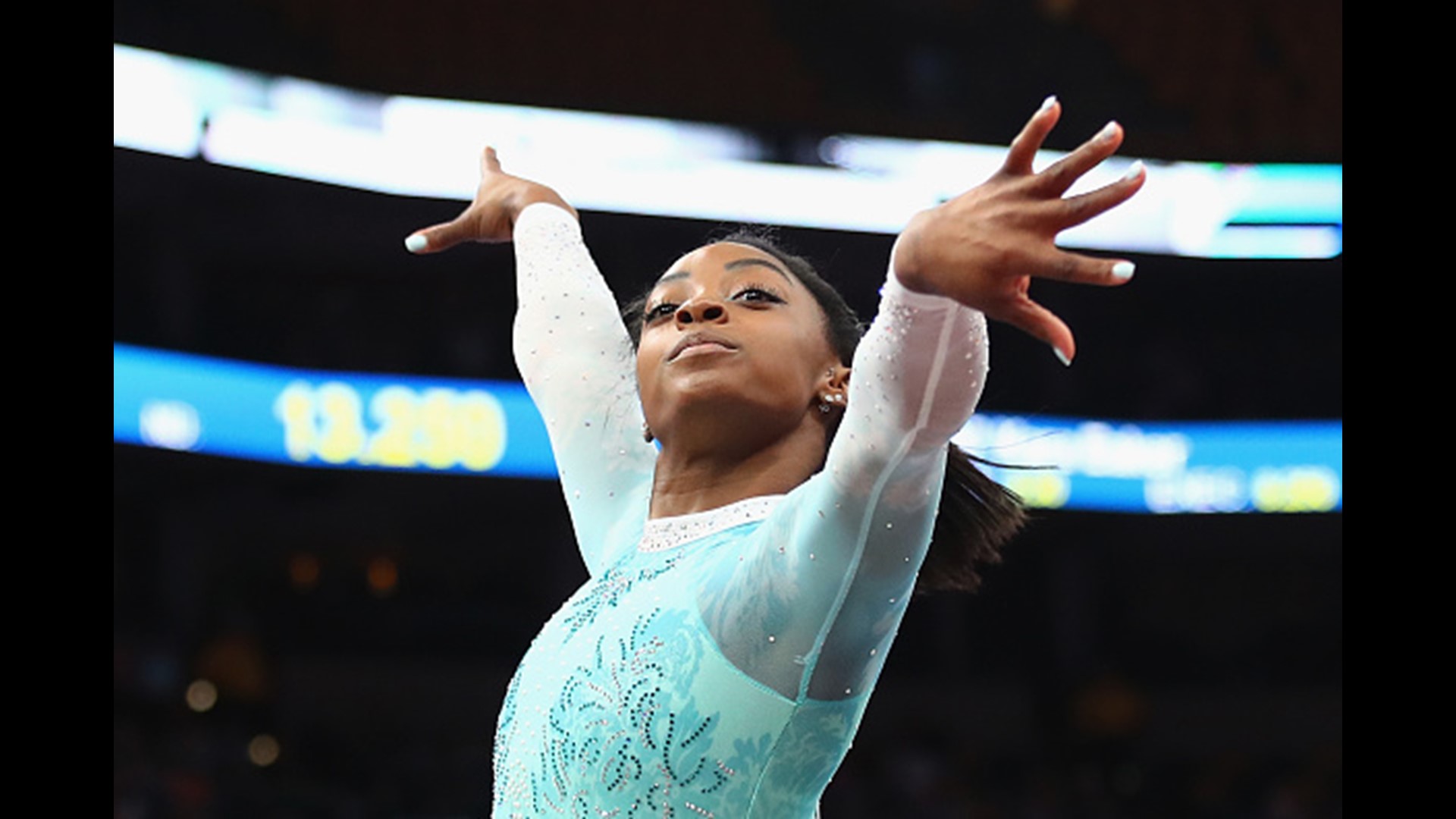 Simone Biles makes history as first woman to win four all-around world ...