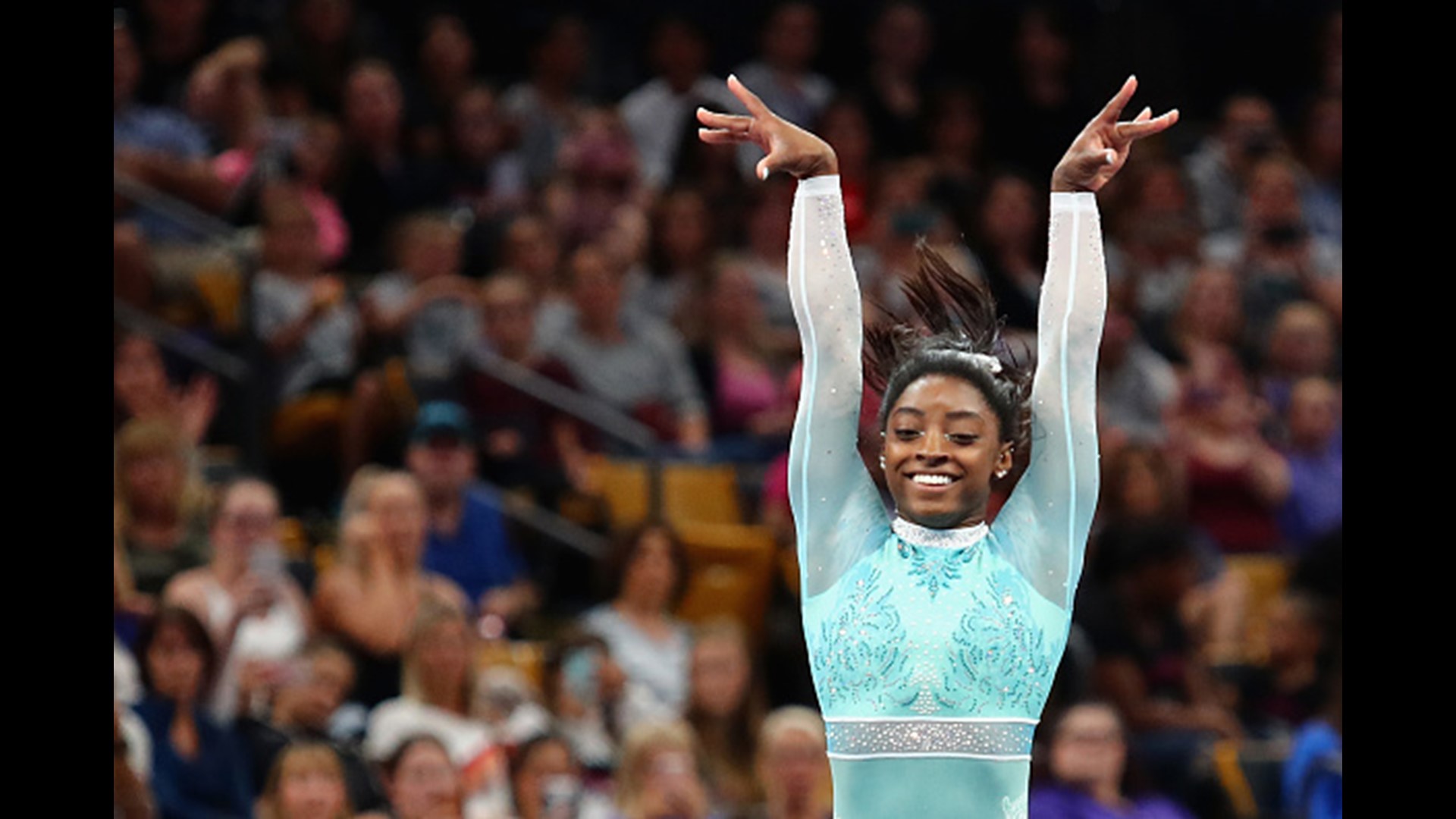 Simone Biles makes history as first woman to win four all-around world ...