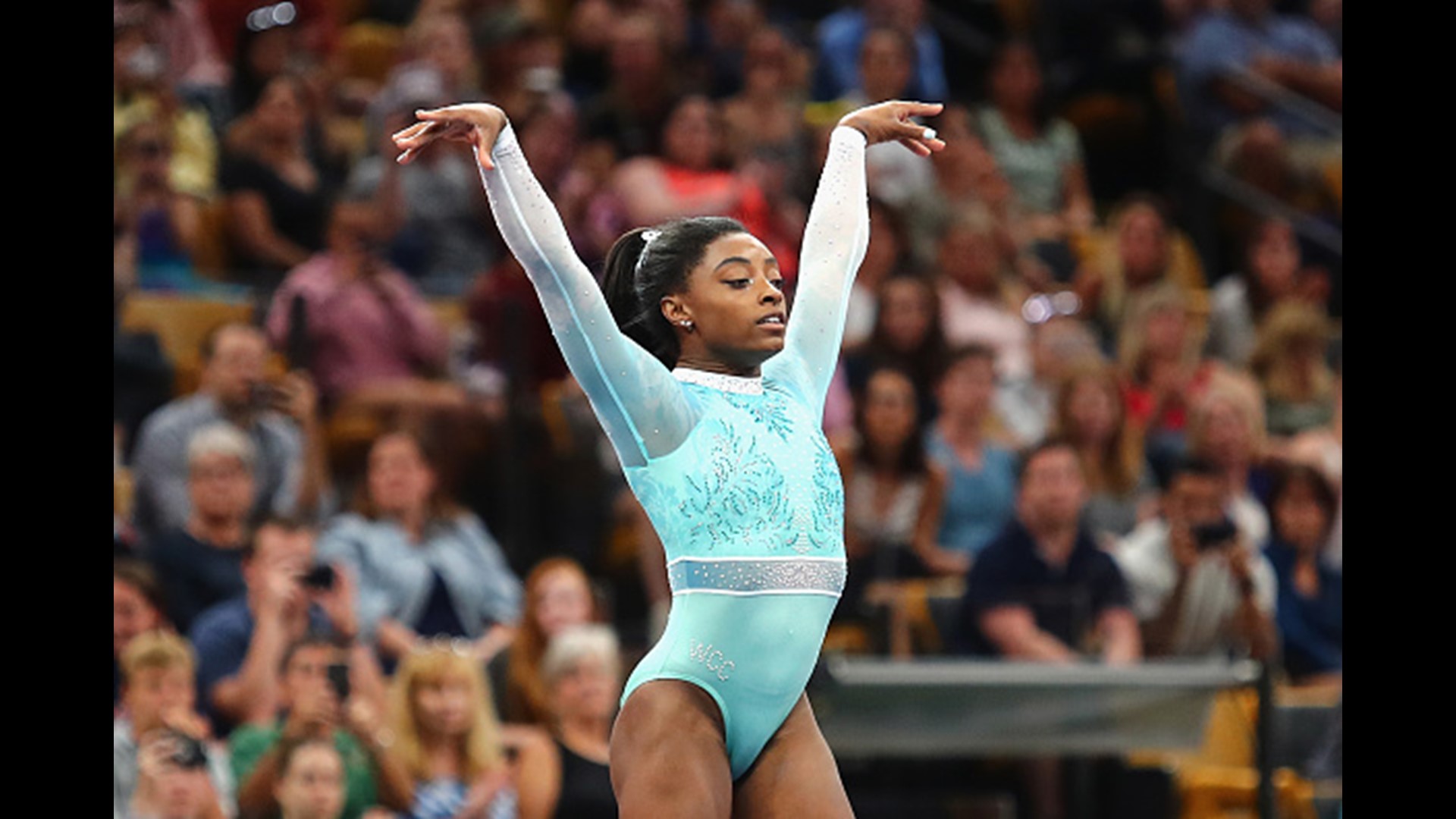 Simone Biles makes history as first woman to win four all-around world ...