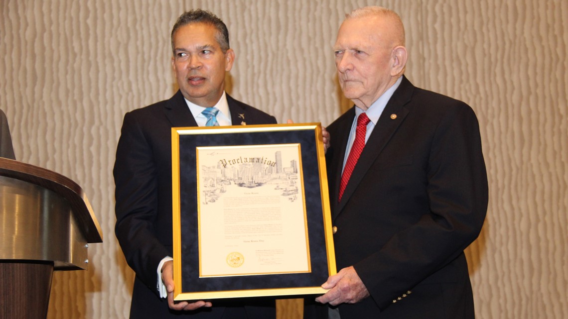 NASA flight director Gene Kranz honored at Space Center Houston ...