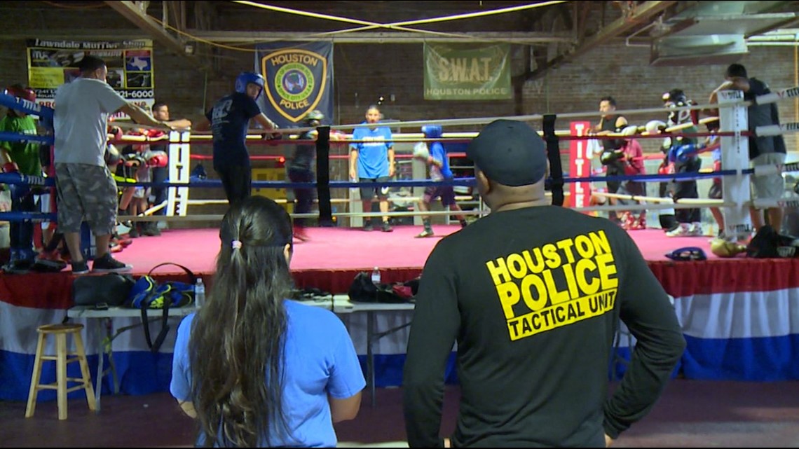Houston police create boxing club to ease stress, train neighborhood ...