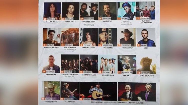 VERIFY: Is the leaked 2019 RodeoHouston concert lineup legitimate ...