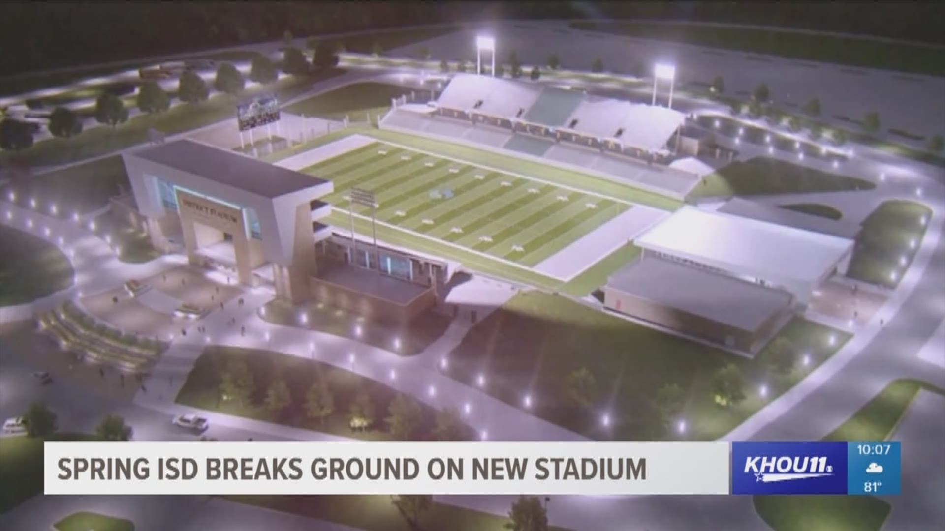 Spring ISD breaks ground on new $38M stadium | khou.com