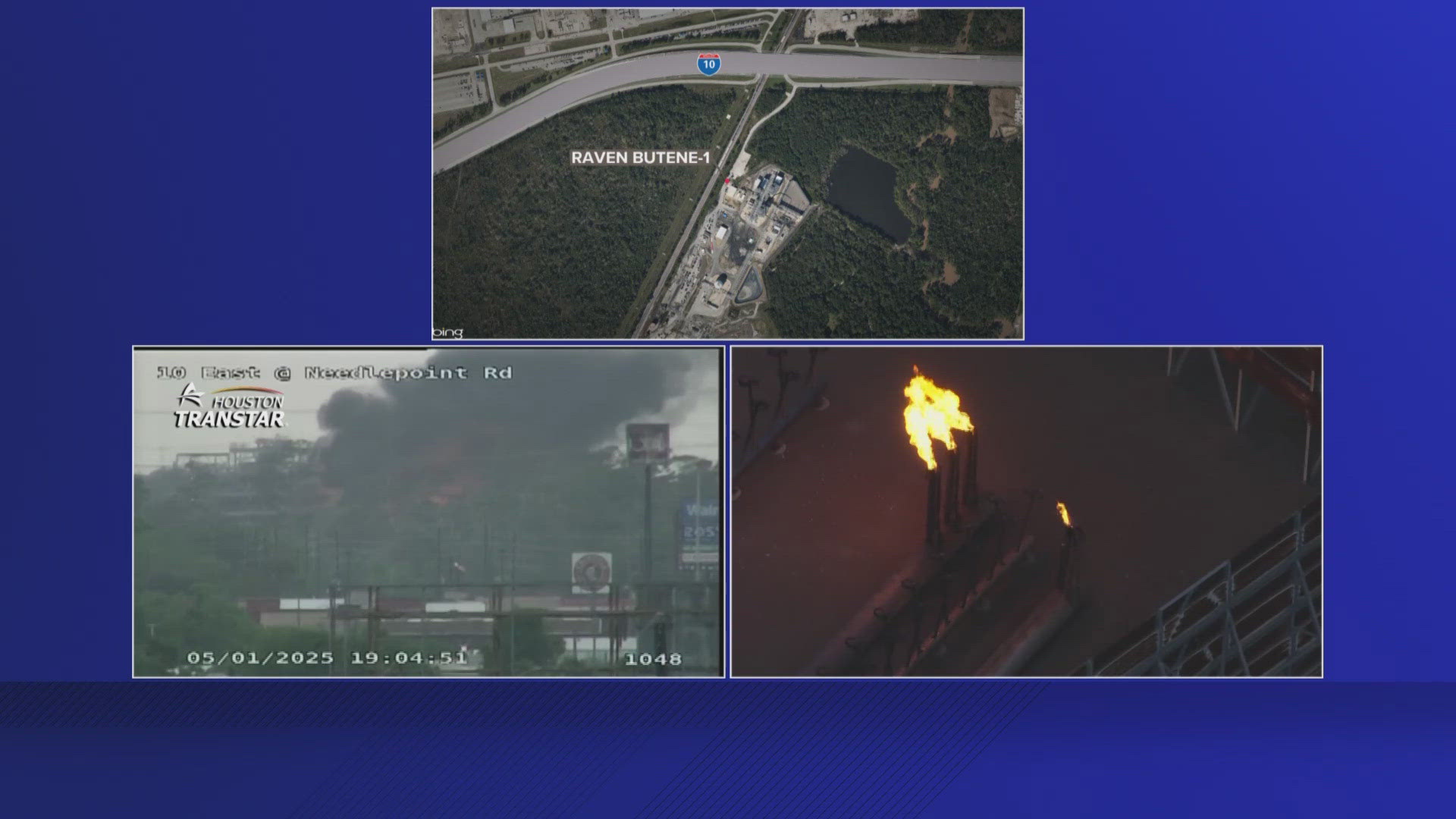 Large flames at Baytown chemical facility | khou.com