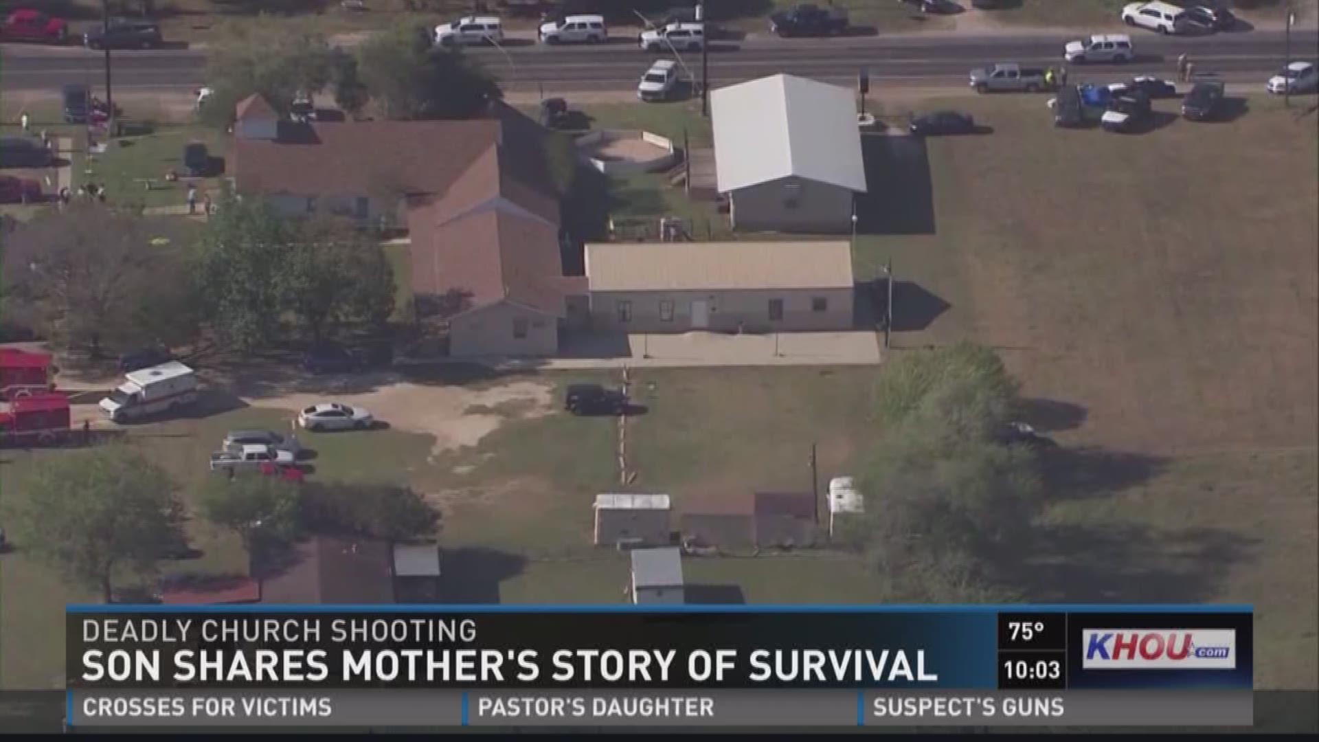 Son shares mother's story of survival in Sutherland Springs shooting ...
