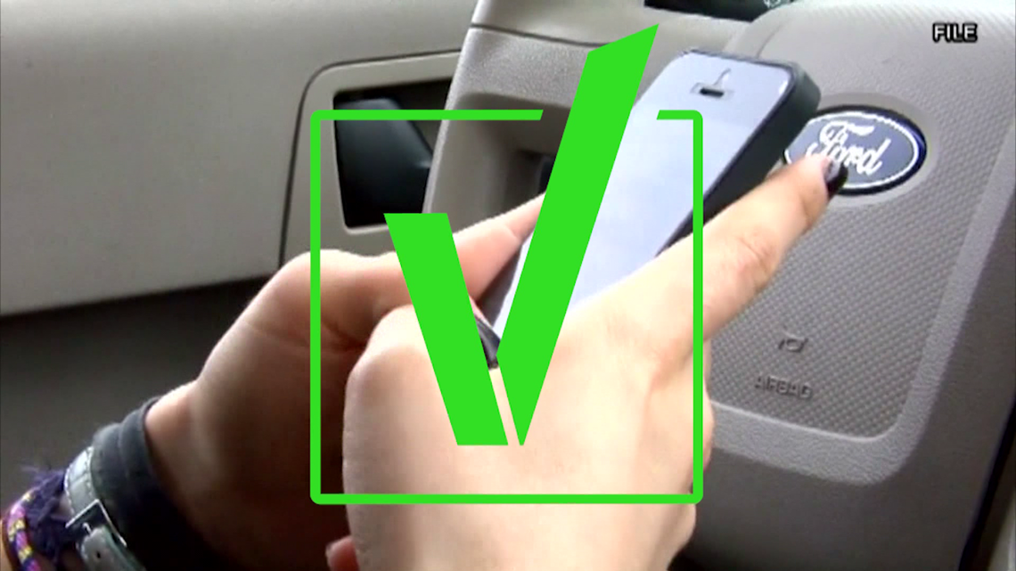 VERIFY: Are local officials enforcing texting while driving ban? | khou.com