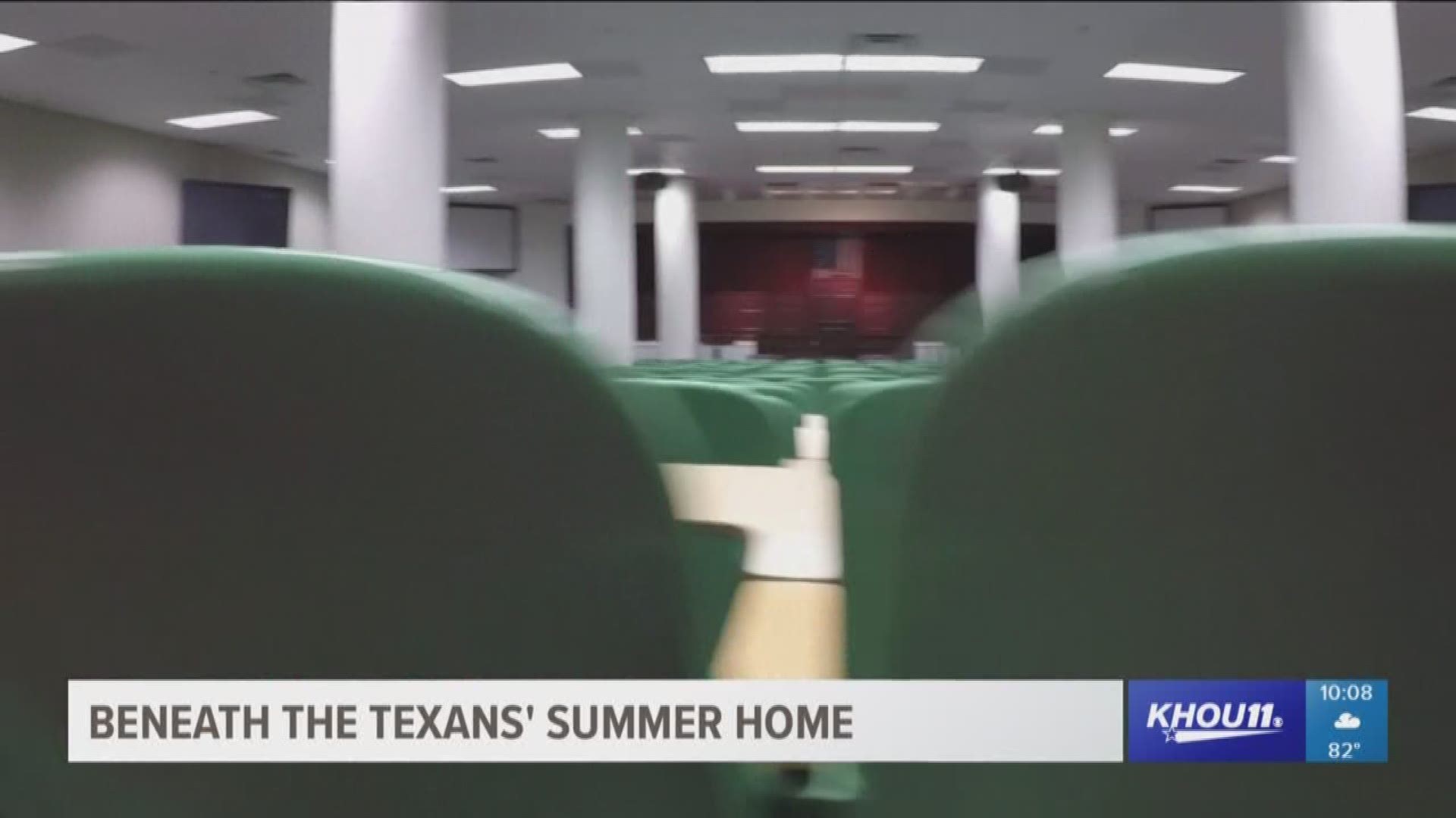 One-time secret underneath where Texans are staying for training camp ...