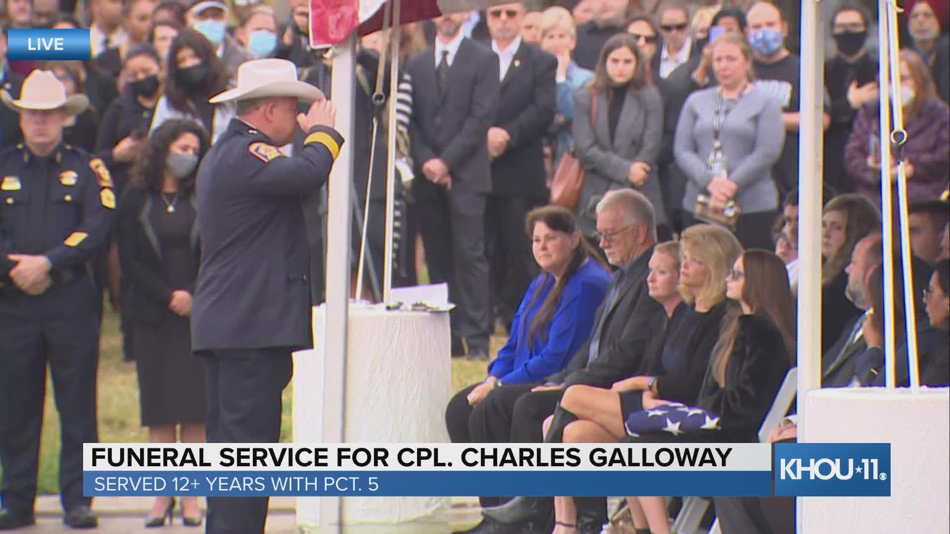 Harris Co. Cpl. Charles Galloway honored during funeral in Katy | khou.com