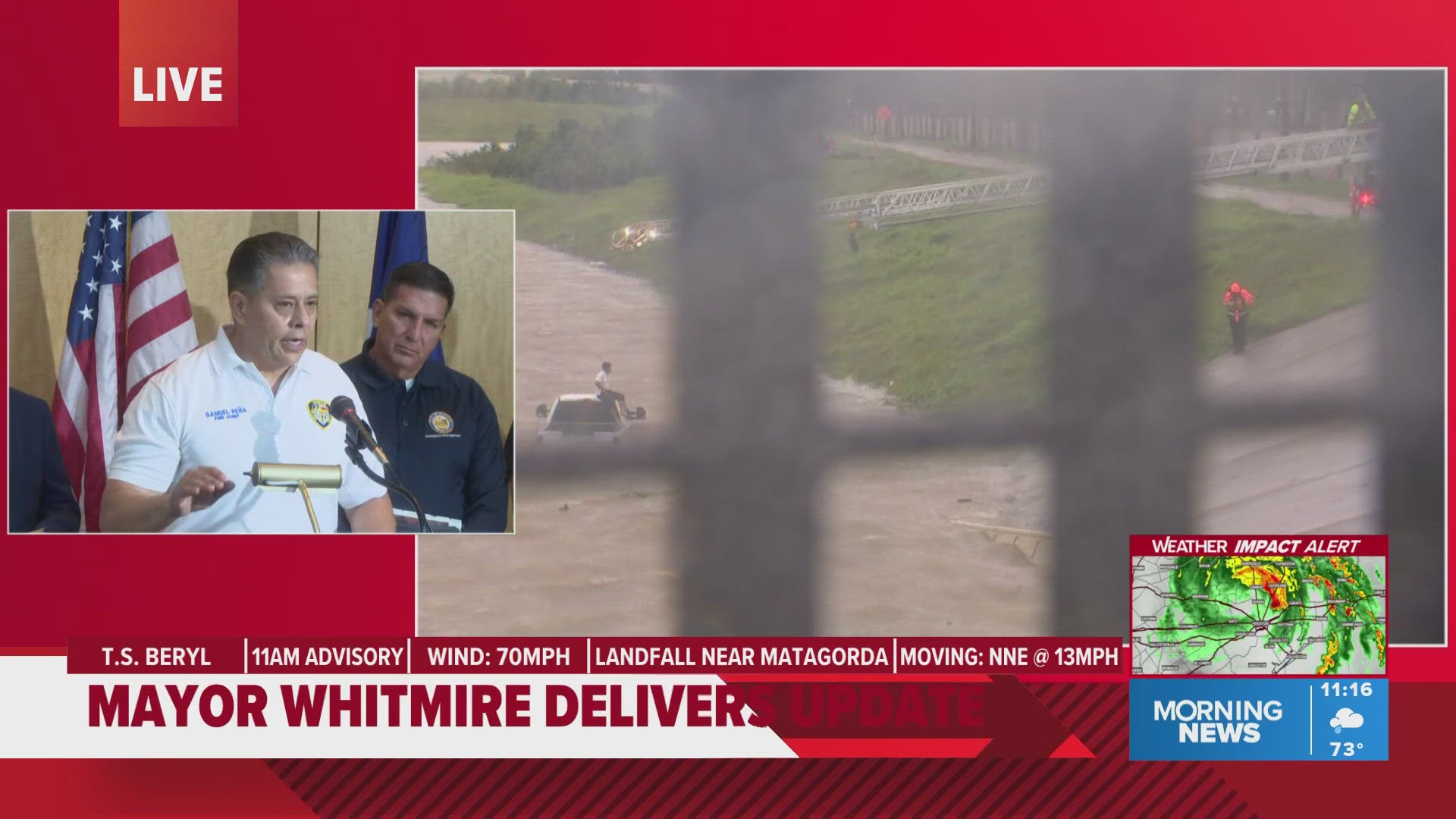Houston Fire Department Chief Samuel Peña says first responders focused ...