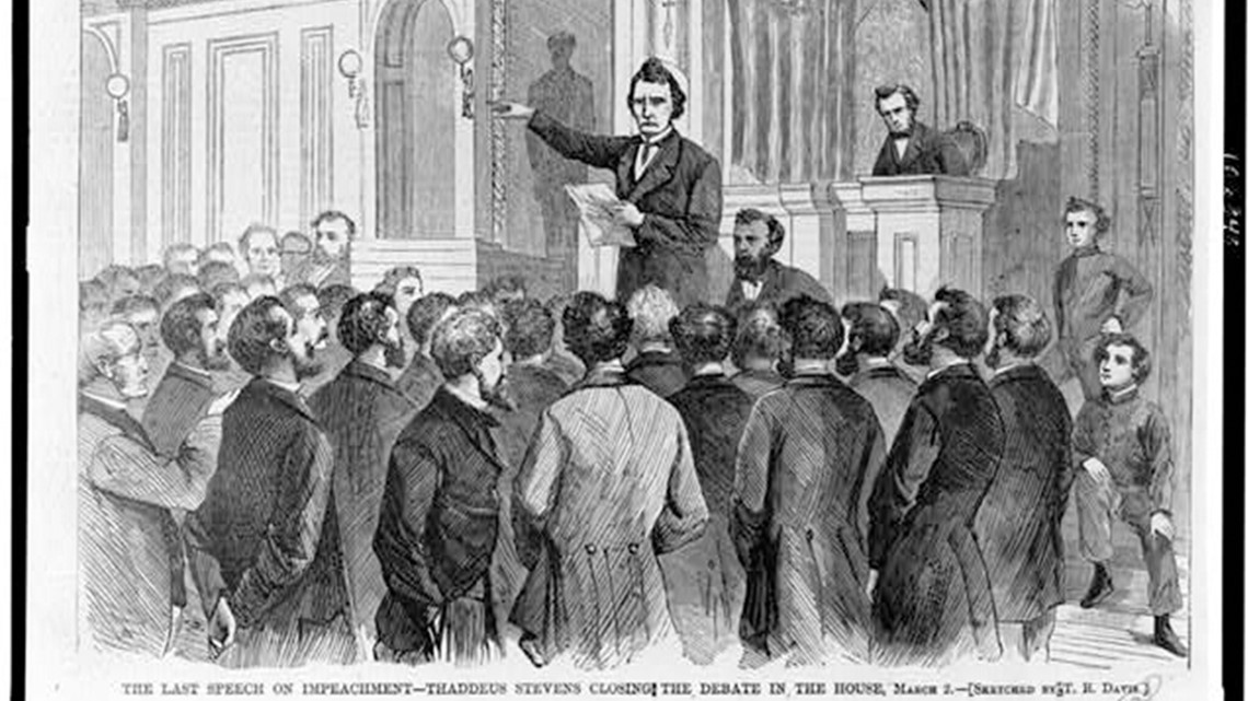 Who was the first president impeached? | khou.com