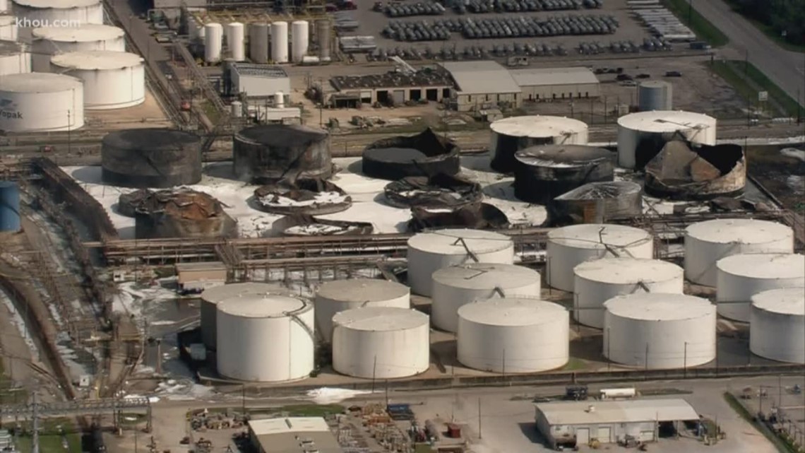 Verify: Could there be asbestos inside burned tanks at ITC? | khou.com