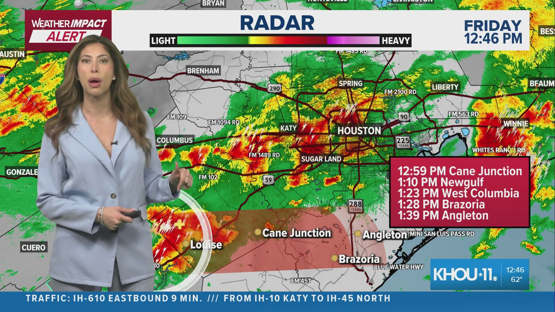 Weather Impact: More rounds of rain, storms pushing toward the Houston ...