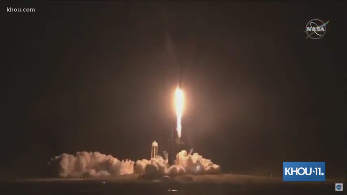 NASA astronauts lift off in a SpaceX rocket to the ISS | khou.com