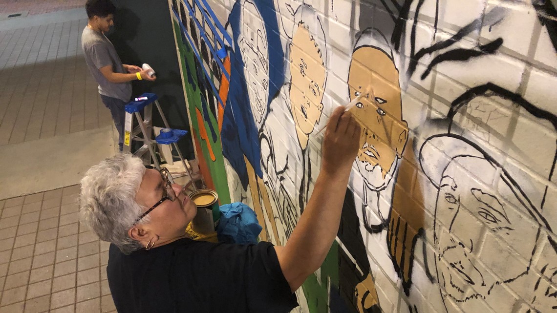 Popular Houston street artist teams with his mom to create iconic ...