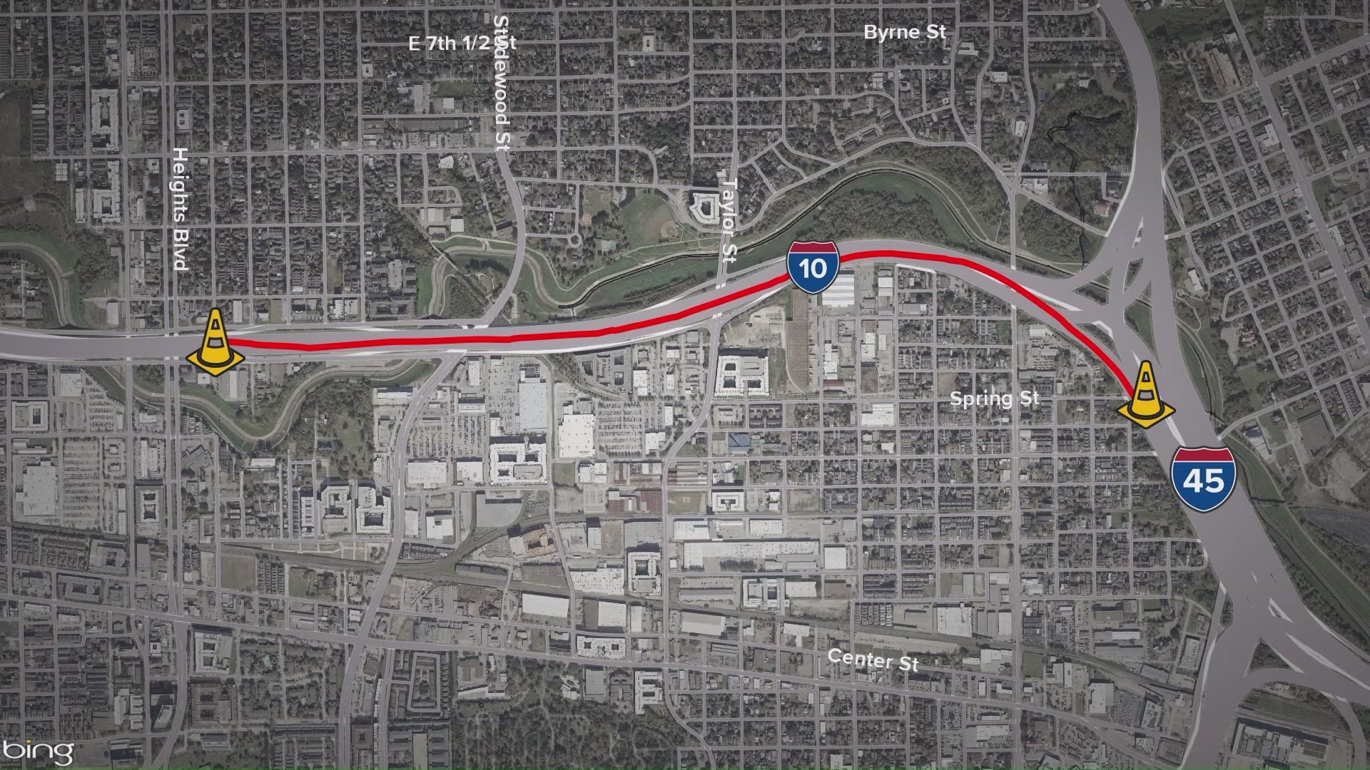 TxDOT shares update on I-10 White Oak Bayou project west of downtown ...