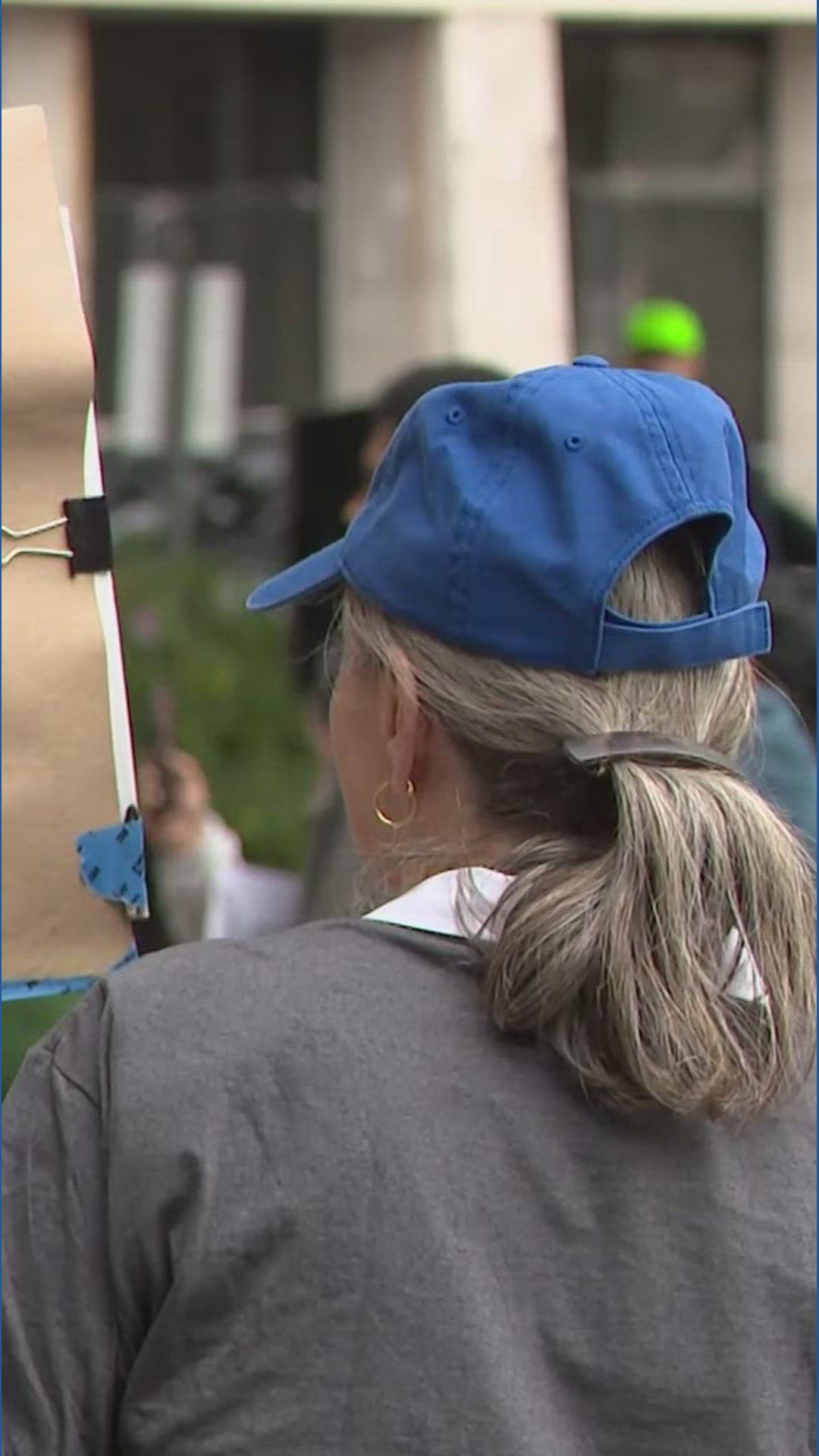 Hundreds walk out in downtown Houston to protest Trump, mark ...