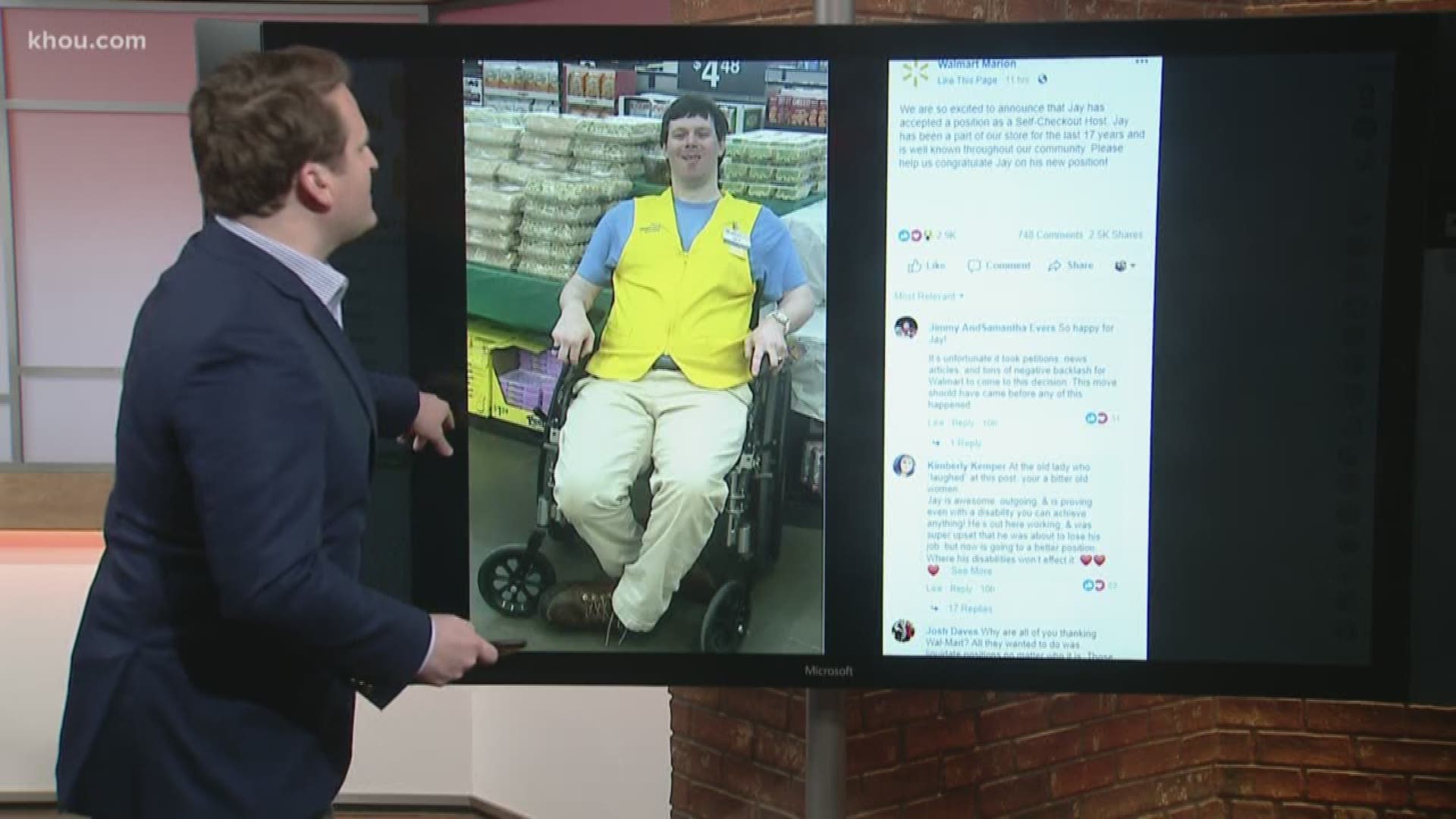 Walmart to make 'every effort' to keep disabled greeters | khou.com