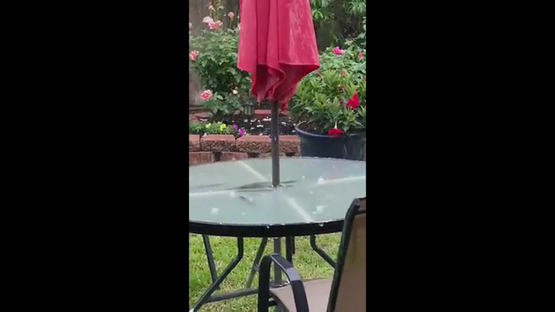 Giant marble size hail from Cinco Ranch | khou.com