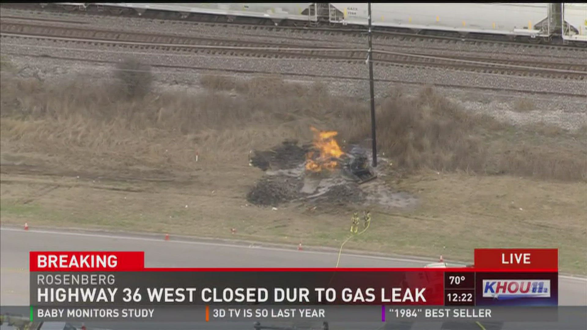 One injured in gas leak, fire in Rosenberg | khou.com