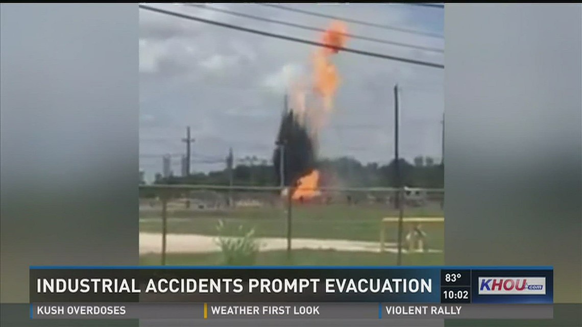 Chemical leak, fire prompts evacuation in Mont Belvieu | khou.com