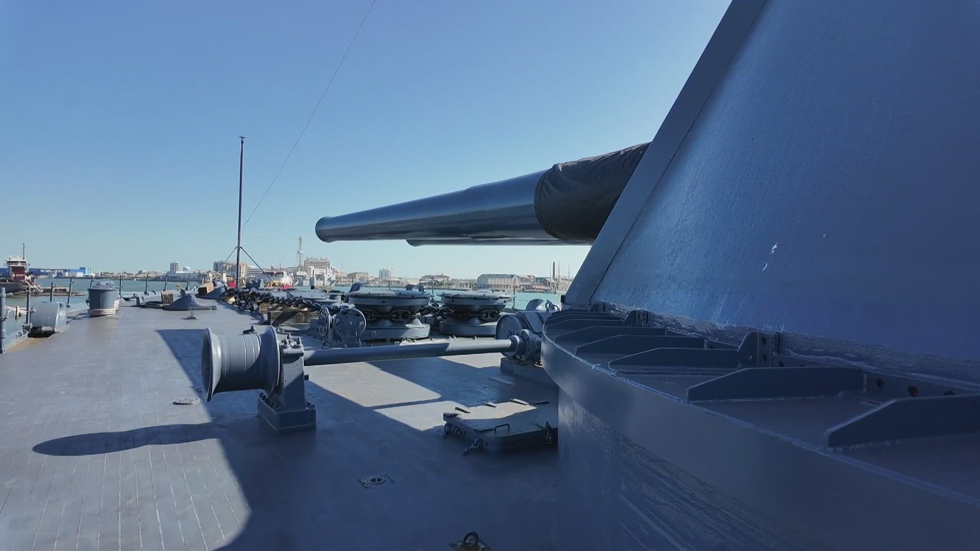Battleship Texas reaches new milestone in massive renovation | khou.com