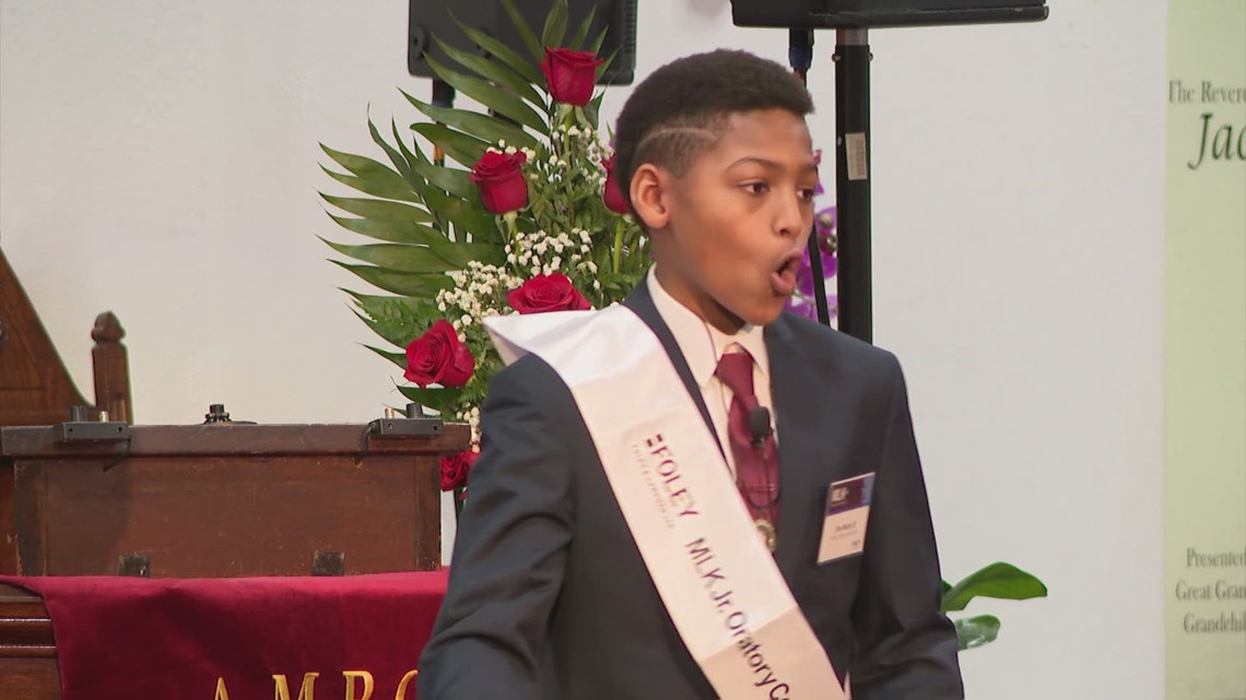 Houston fifth grader wins MLK Jr. oratory competition | khou.com