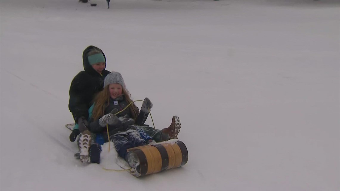 Moment of Zen: Snow sledding in Texas | khou.com