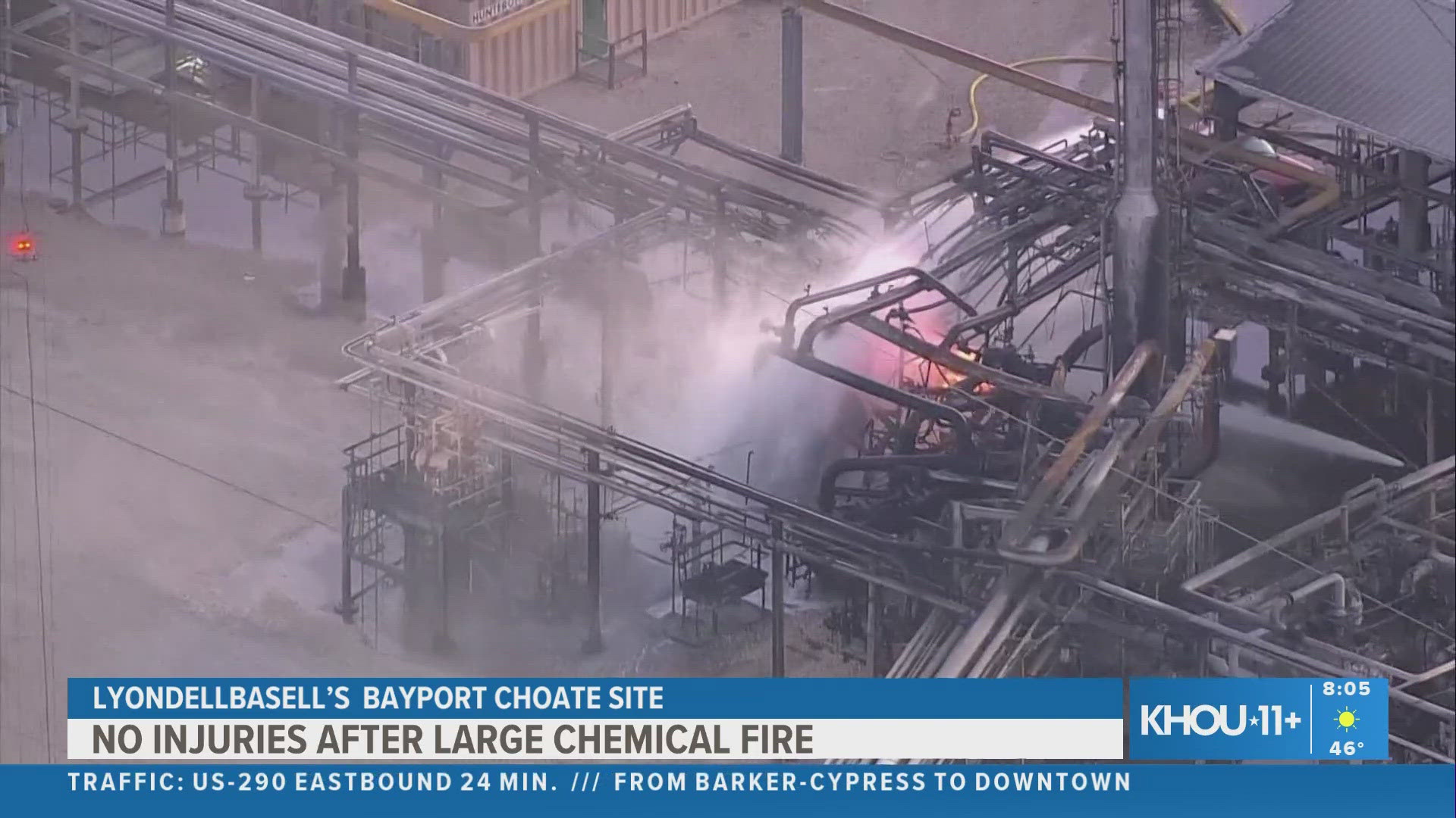 Fire at LyondellBasell's Bayport Choate site extinguished, officials ...