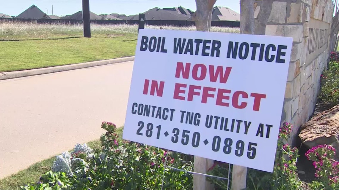 Boil water notices in Katy, Fulshear and Montgomery County | khou.com