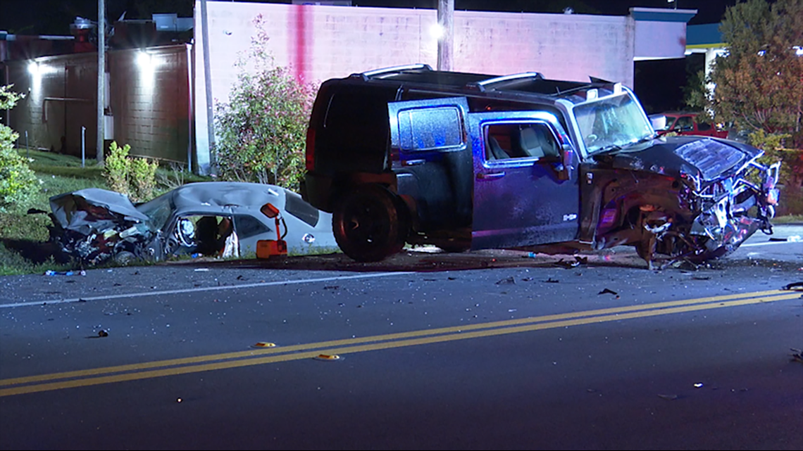 Woman critically injured in head-on crash between Hummer, Dodge ...