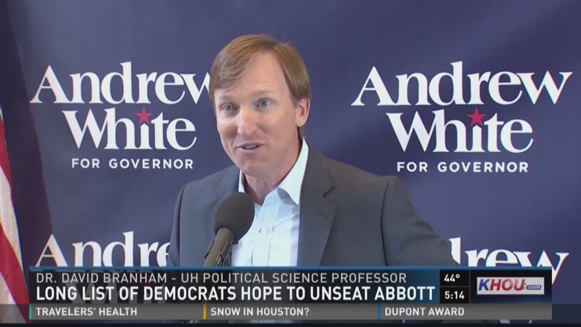 Democrat Andrew White, son of late Gov. Mark White, announces ...