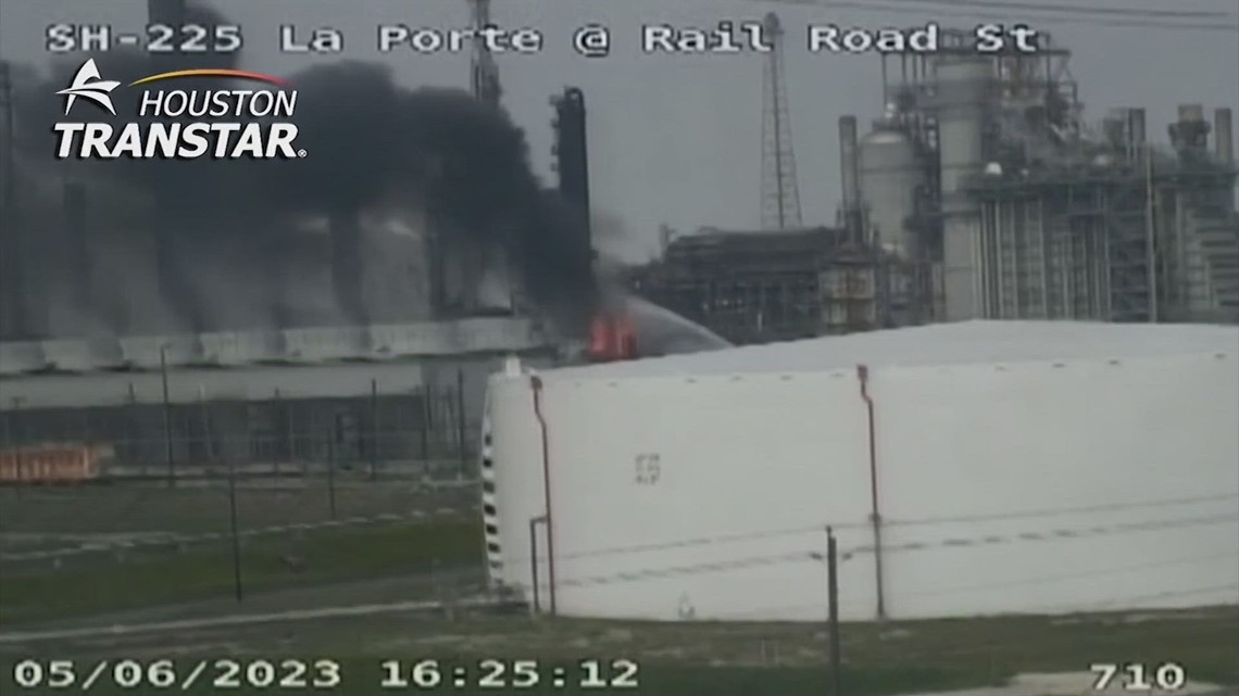 Reignited Shell chemical plant fire in Deer Park burns for several ...