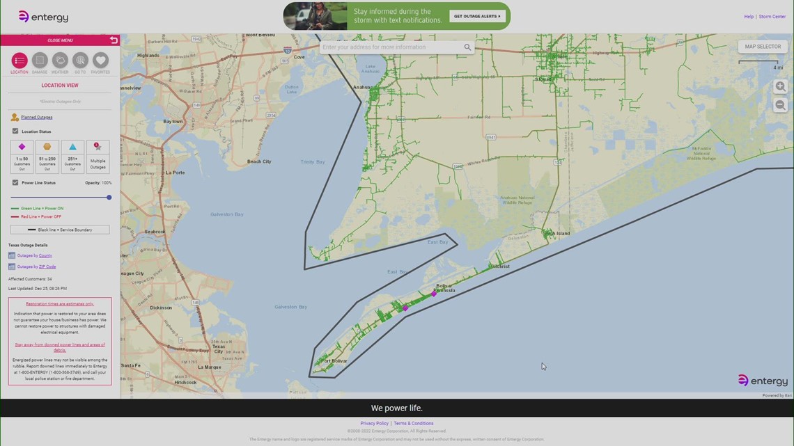 Entergy: Power fully restored on the Bolivar Peninsula | khou.com
