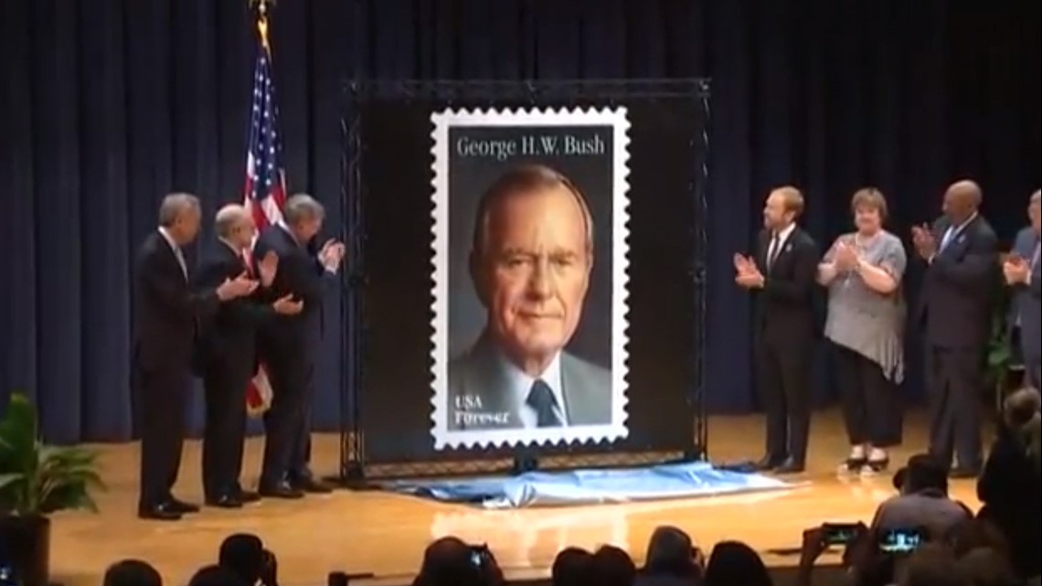 USPS unveils Forever stamp for former President George H.W. Bush | khou.com