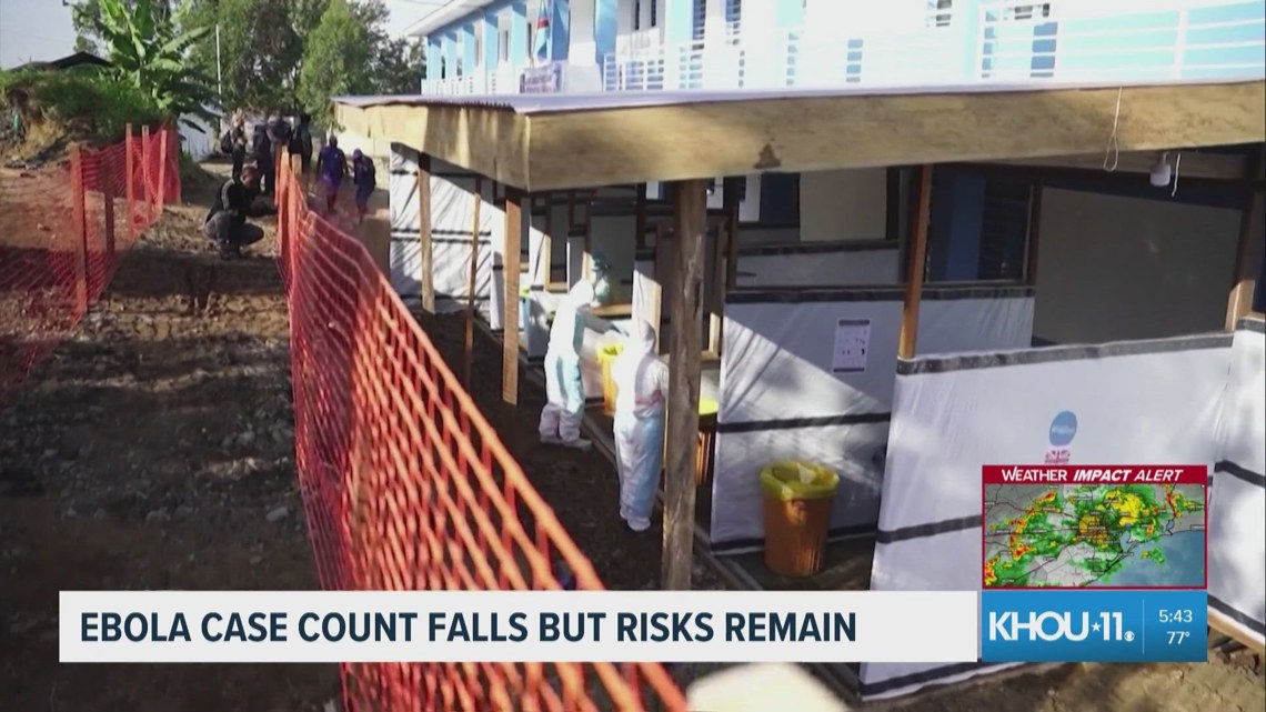 Ebola case count falls but risk remains | khou.com