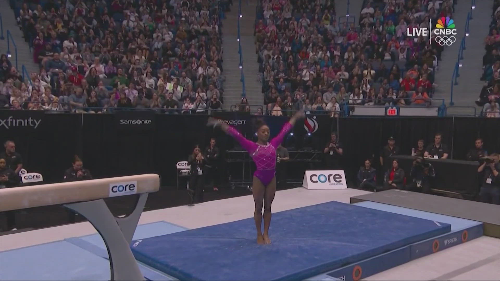 Simone Biles wins 2024 Core Hydration Classic | khou.com